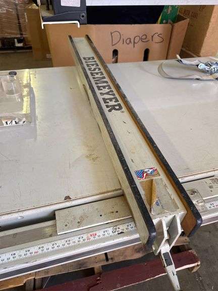 Delta Industrial Unisaw w/ Biesemeyer Fence & Brett-Guard Saw Guard ...