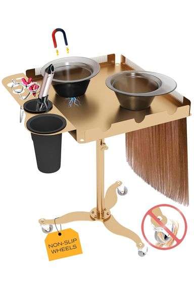 Hair Salon Tray-Salon Tray on Wheels, Salon cart for Hair Stylist Salon ...