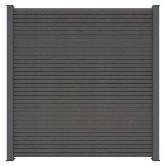 Ultra Easy Fencing 6 ft.Hx6 ft.W Argentinian Silver Gray Wood Plastic ...