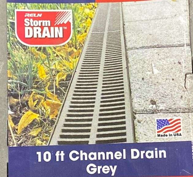 Reln 10ft Channel Storm Drain, Grey - Matthews Auctioneers