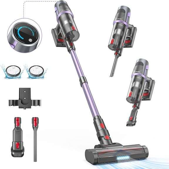 Cordless Vacuum Cleaner,MAX 50Mins Runtime Vacuum Cleaners for Home ...