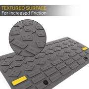 Stalwart Set Of 2 Curb Ramps For Vehicles, Gray - Matthews Auctioneers