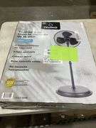 Pelonis 16" 3-Speed Oscillating, Adjustable Pedestal Fan, FS40-19MB, New, Black - Matthews ...