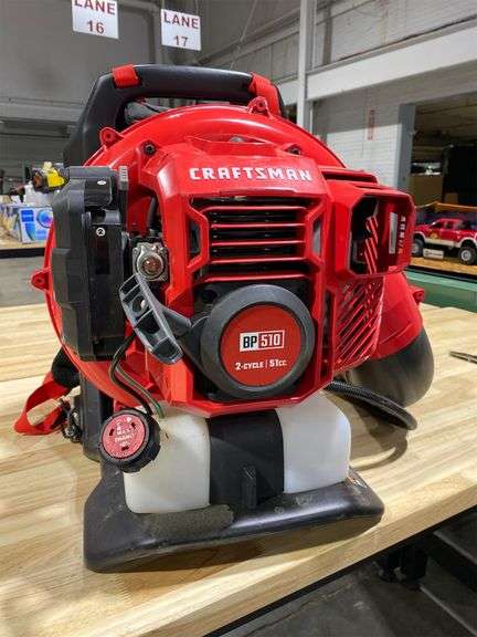 CRAFTSMAN BP510 51-cc 2-cycle 600-CFM 220-MPH Gas Backpack Leaf Blower ...