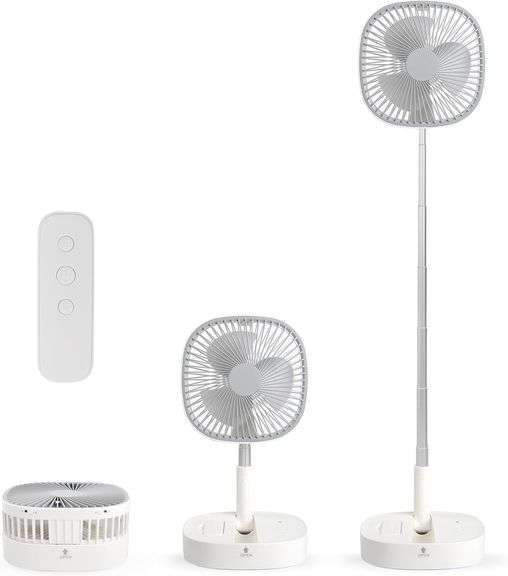 Portable Pedestal Fan - Foldaway Standing Fan Foldable Desk Fan, Use ...