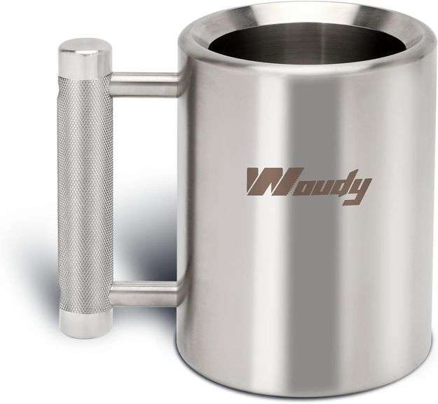 Stainless Steel Dumbbell Cups - 10KG/22LB, 14 oz Heavy Weighted Mugs ...