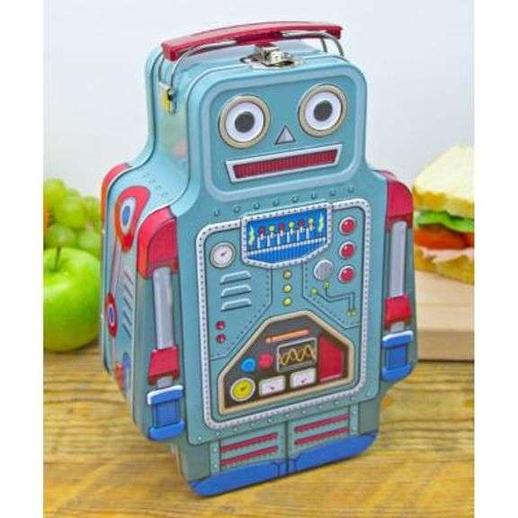 (2) Suck UK | Lunch Box Robot | Kids Lunch Box & Toy Storage | Retro ...