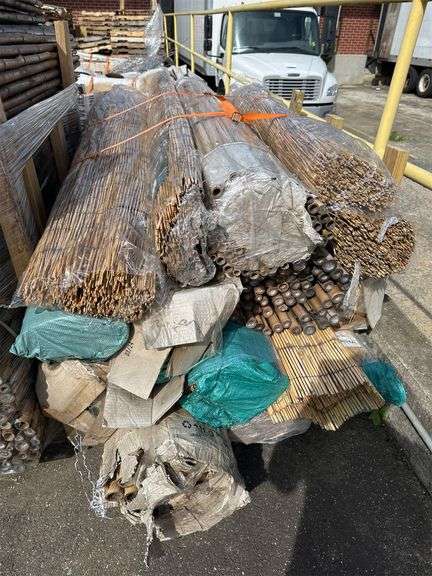 Pallet Of Reed And Bamboo Fencing - Matthews Auctioneers