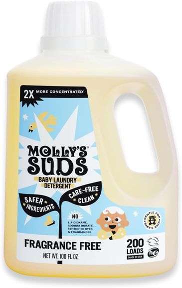Molly's Suds Baby Liquid Laundry Detergent | Removes Formula, Poop ...