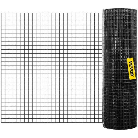 Hardware Cloth 36 in. X 50 ft. Galvanized Steel Vinyl Coated 16-Gauge ...
