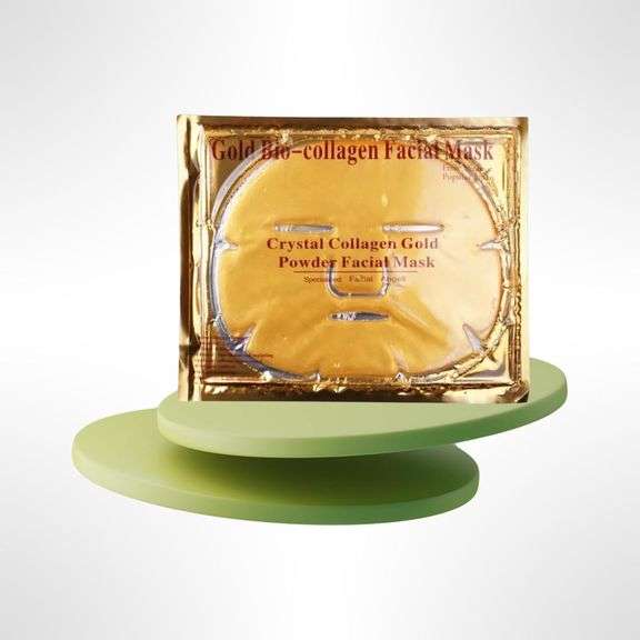 21 Pcs of Premium 24k Gold Crystal Collagen Facial Mask Sheets For Anti ...