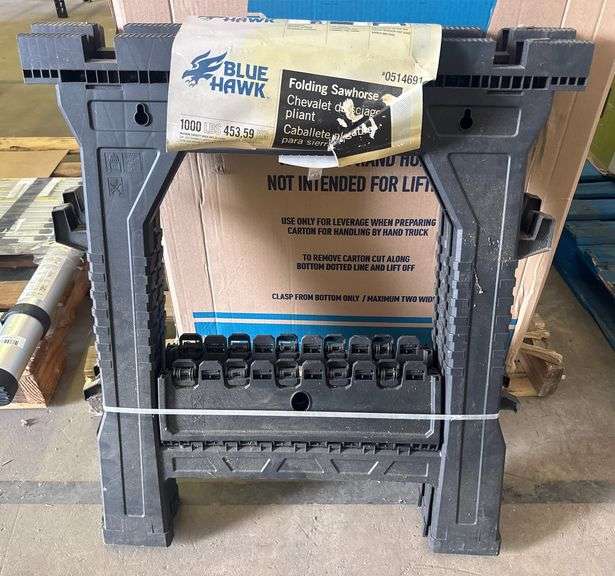 2 plastic Saw Horses - Matthews Auctioneers