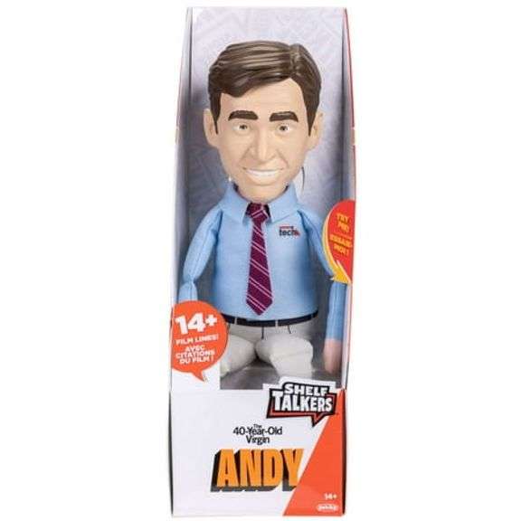 (2) The 40-Year Old Virgin Shelf Talkers Andy Stitzer Pull String Plush ...