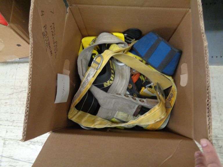 1 -BOX OF FALL HARNESSES WITH BELTS - Matthews Auctioneers