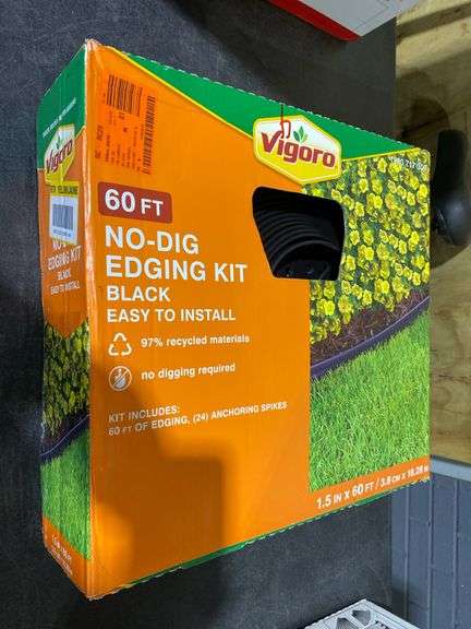 60 ft. No-Dig Plastic Landscape Edging Kit - Matthews Auctioneers