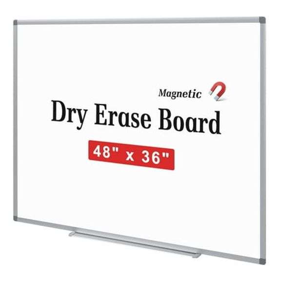 Comix Magnetic Whiteboard 48 X 36 Inches Wall Mounted Dry Erase Board ...