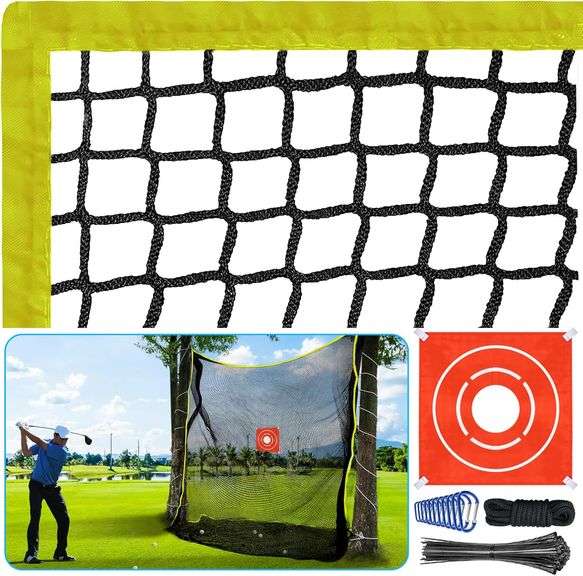 SAPLIZE Golf Practice Barrier Net, 10x10 ft / 10x 20 ft / 10x15 ft ...
