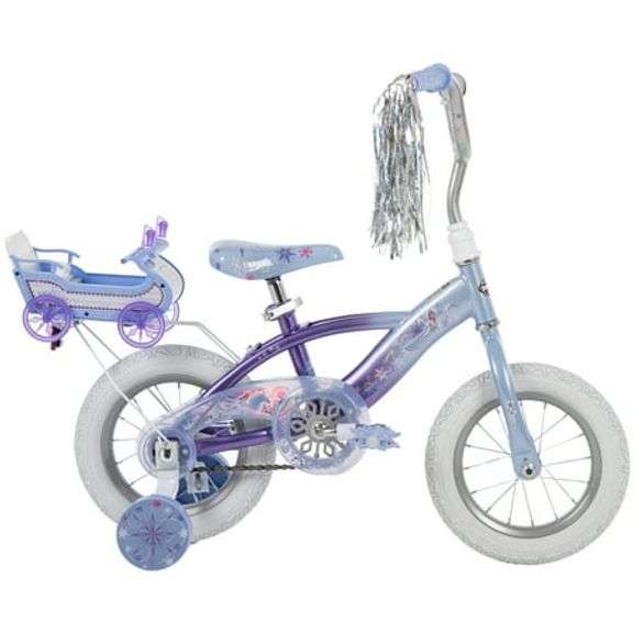 Huffy Disney Frozen Bicycle, 12" Wheels, 3 to 5 Years Old, Doll Seat ...