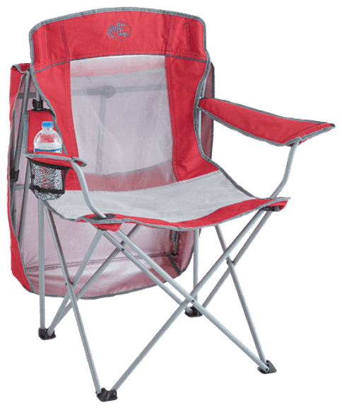 Bass Pro Shops Mesh-Back Canopy Chair - Red/Gray - Matthews Auctioneers