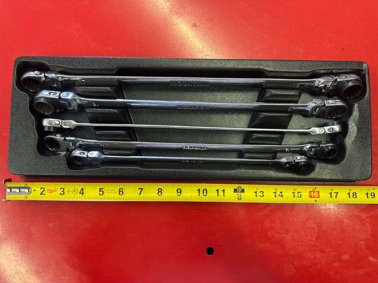 Set of Extra Long Mountain Swivel Head Ratchet Wrenches - Matthews ...