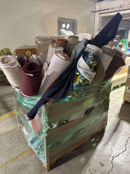 Pallet Of Upholstery Fabric - Matthews Auctioneers