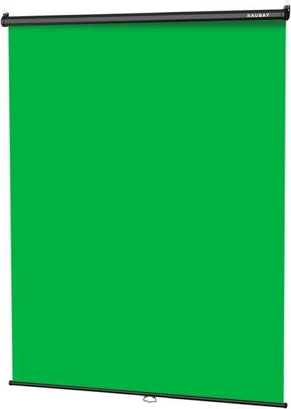 RAUBAY Retractable Pull Down Green Screen - 152 x 220 cm Collapsible ...