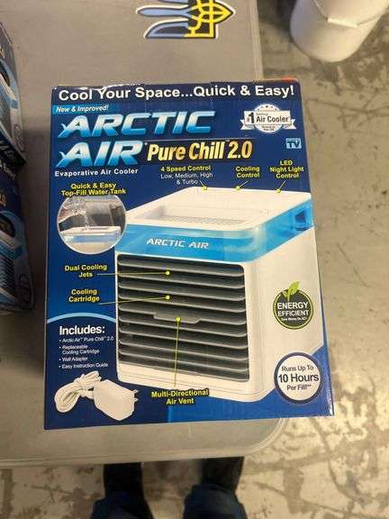 Arctic Air Pure Chill 2.0 Cooler - Quiet, Portable, Hydro-Chill for ...
