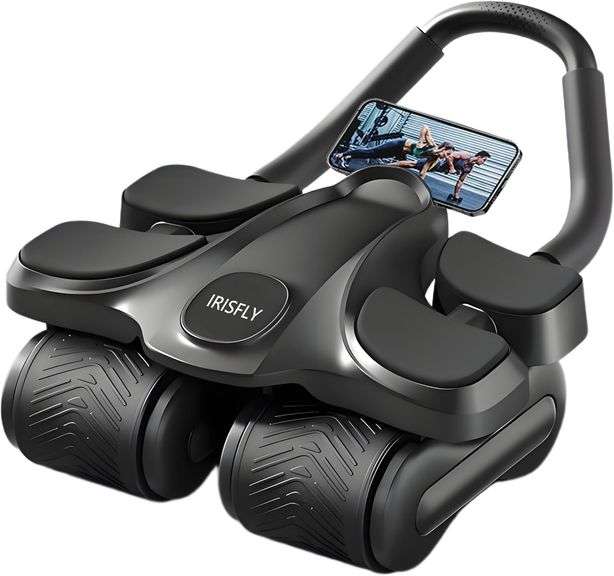 IRISFLY New 4-Wheel Abdominal Roller with Elbow Support,Upgraded High ...