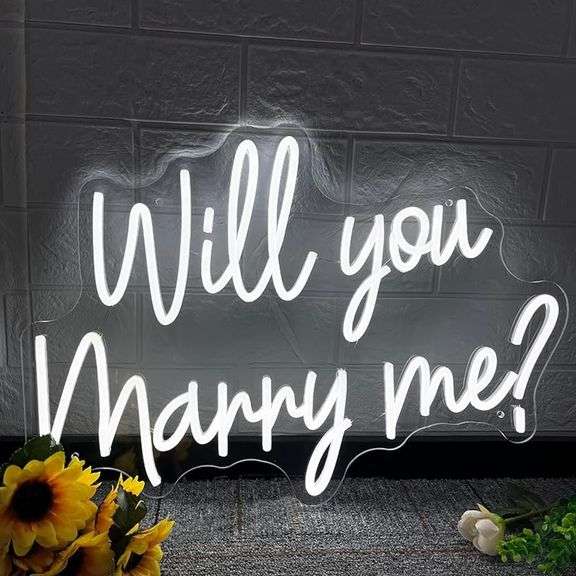 Will You Marry Me Neon Signs Large Proposal Decoration Marry Me Light ...