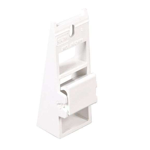 Amerimax 11 in. H X 8 in. W X 7 in. L White Vinyl Fascia Fixer(165 ...