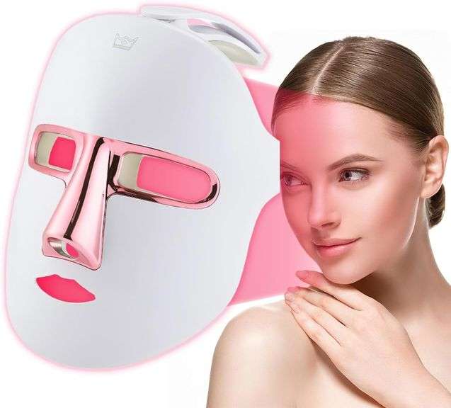 Red-Light-Therapy-for-Face, 7-1 Colors Led Face Mask-Light-Therapy, Red ...