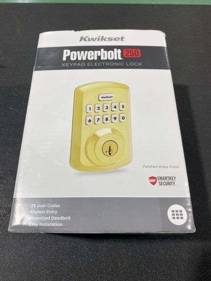 Kwikset Powerbolt 250 Polished Brass Single Cylinder Smartkey ...