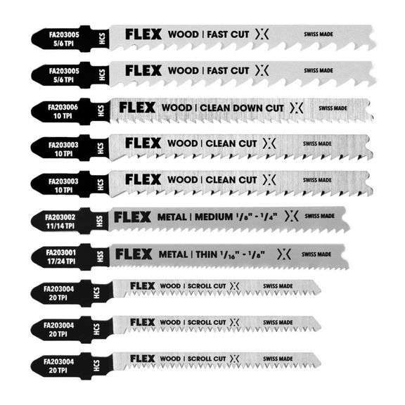 (3) FLEX T-shank Blade Set (10-Pack) - Matthews Auctioneers