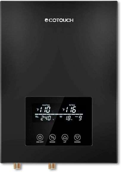 Tankless Electric,ECOTOUCH 9KW 240V On Demand, Self-Modulating Instant ...