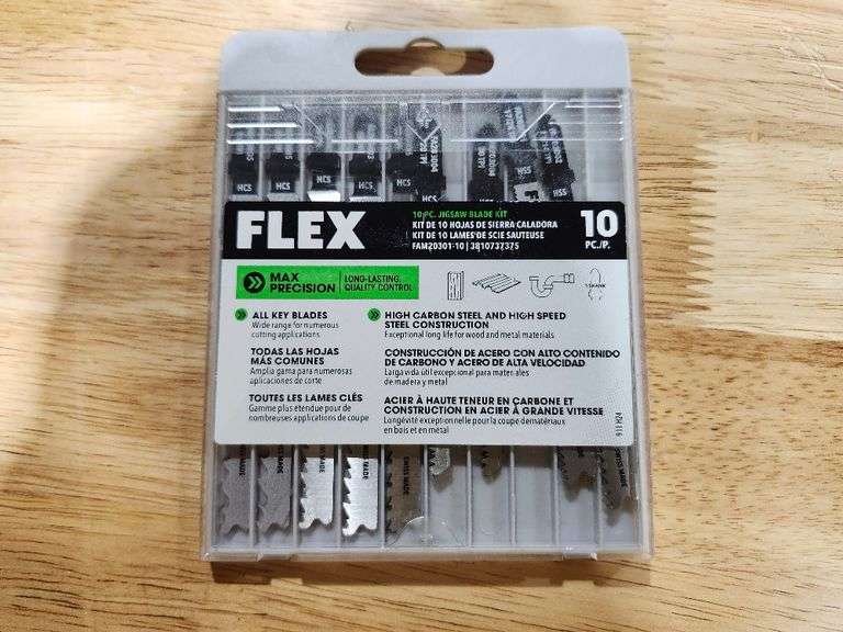 (3) FLEX T-shank Blade Set (10-Pack) - Matthews Auctioneers