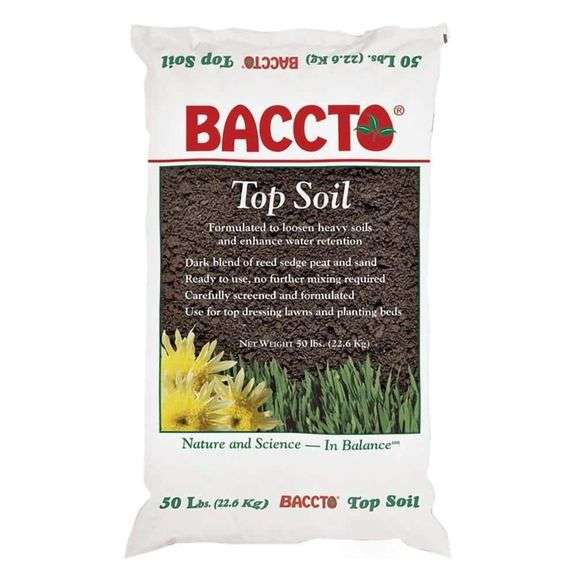 50 lbs. Baccto Top Soil with Reed Sedge, Peat and Sand - Matthews ...