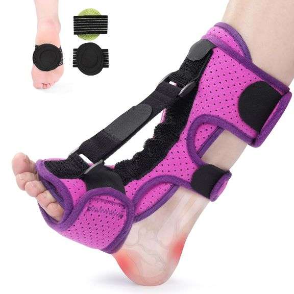 DIKIVIS Plantar Fasciitis Night Splint, Plantar Fasciitis Relief Splint ...