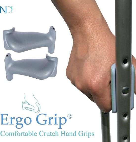 Ergo Grip Crutch Pads - Ergonomic Crutch Grips - Reduces Pressure On ...