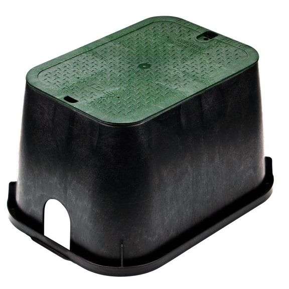 (2) NDS 14 in. X 19 in. Rectangular Valve Box and Cover, Black Box ...