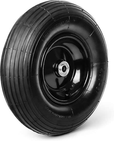 12.8 Inch 1 PC Rubber Pneumatic Replacement Tires and Wheels 4.00-6 ...