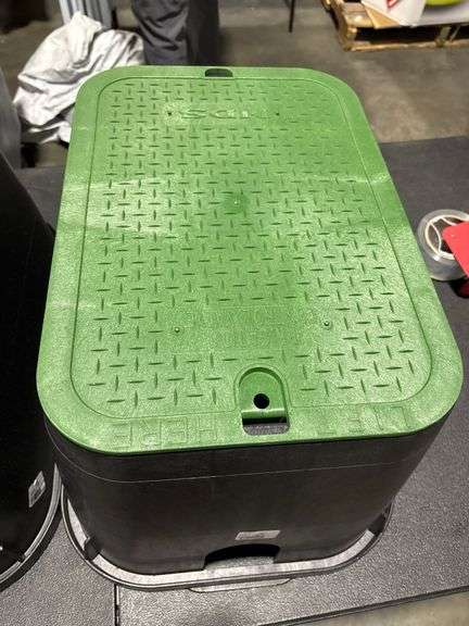 (2) NDS 14 in. X 19 in. Rectangular Valve Box and Cover, Black Box ...