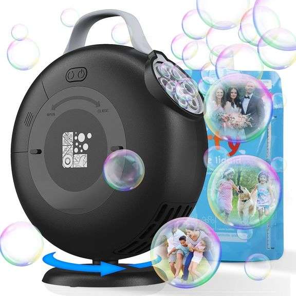 Bubble Machine, Automatic Bubble Blower for Kids Toddlers, 8000+ Bubbles Per Minute, 90 200 ...