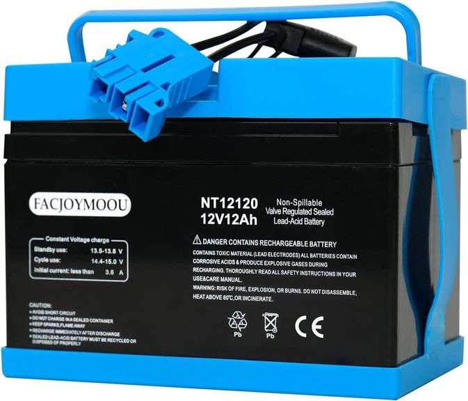 12 Volt Battery for Peg Perego John Deere Gator Polaris Gaucho Rock'in ...