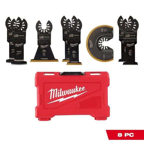 Milwaukee Oscillating Multi-Tool Blade Kit (8-Piece) - Matthews Auctioneers