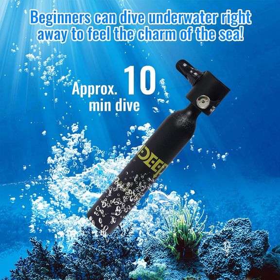 0.5L Mini Scuba Diving Equipment, Portable Lung Oxygen Tank Diving ...