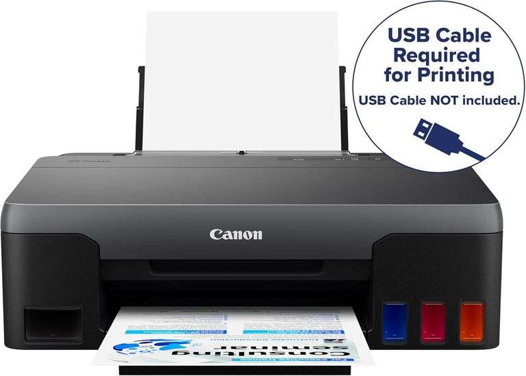 Canon PIXMA G1220 Single Function MegaTank Inkjet Printer, Print Only ...
