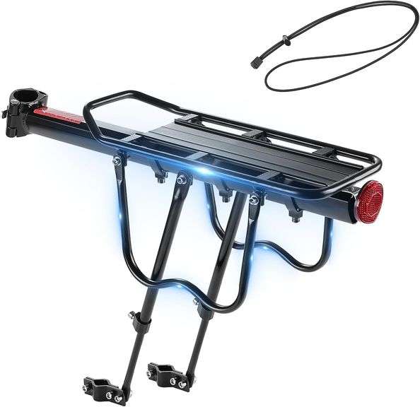 KEMIMOTO Rear Bike Rack for Bicycle - 220 lbs Capacity Aluminium Alloy ...