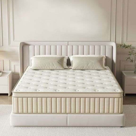 GUUKIN Queen Mattress, 12 Inch Hybrid Gel Memory Foam Mattress with ...