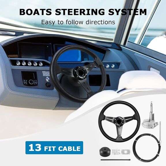 Boats Steering System 10/12/13/14/15/16 feet Cable Control Cable ...