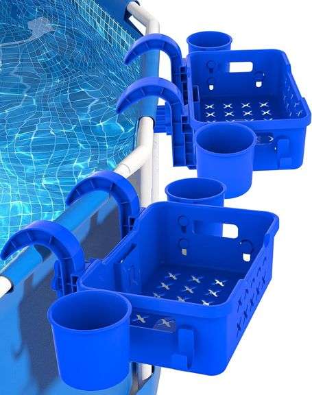 TAOQQI Poolside-Storage-Basket-Pool-Accessories-Above-Ground, Swimming ...